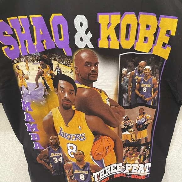 Shirts | Bootleg Graphic Tee Los Angeles Laker 3peat Championships ...